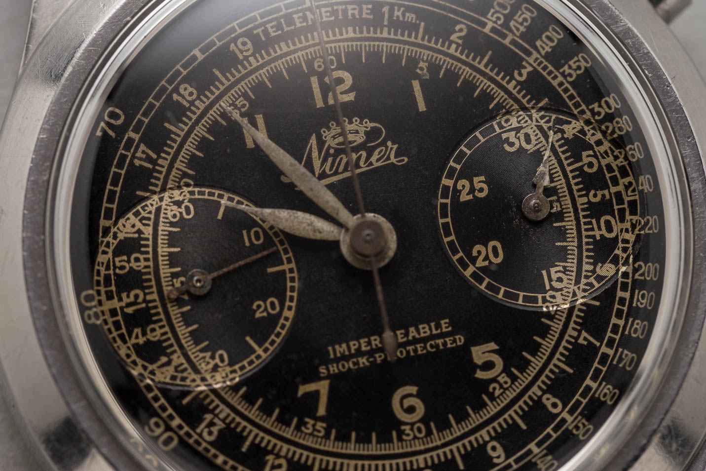 Nimer Gilt Dial Spillman Vintage Chronograph - Shuck the Oyster Vintage ...