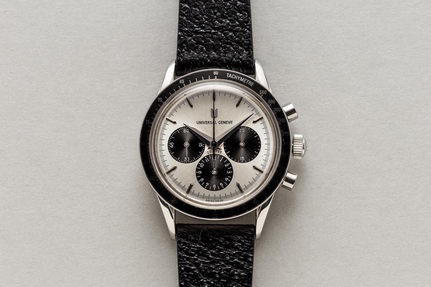 Universal Genève Compax Panda Vintage Chronograph 884.475 MINT FULL SET ...