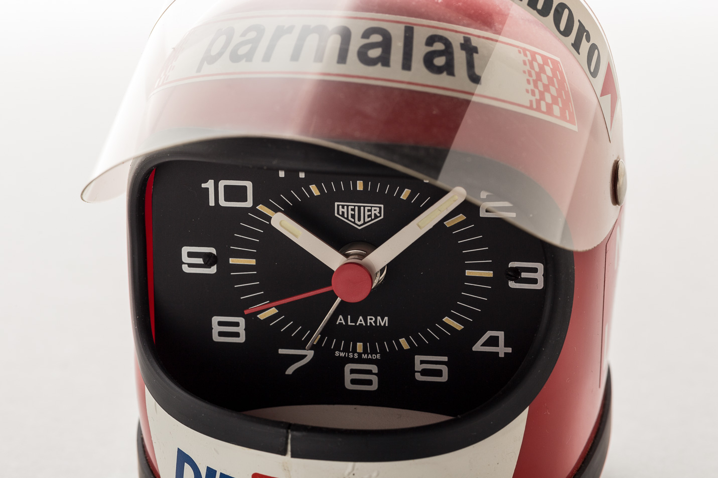 Heuer Helmet 'Niki Lauda' Desk Clock - Shuck the Oyster Vintage Watches